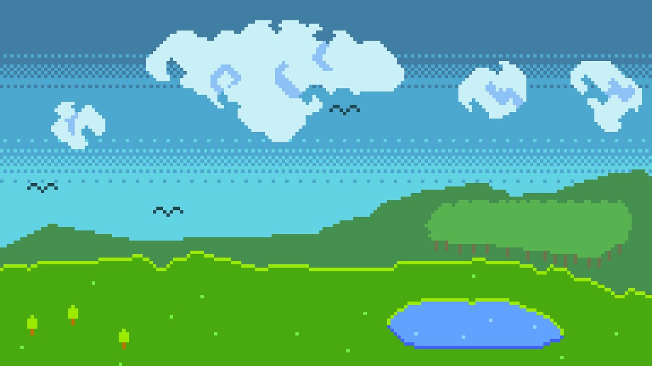 Green Plains | Pixel Art Timelapse 01 - YouTube