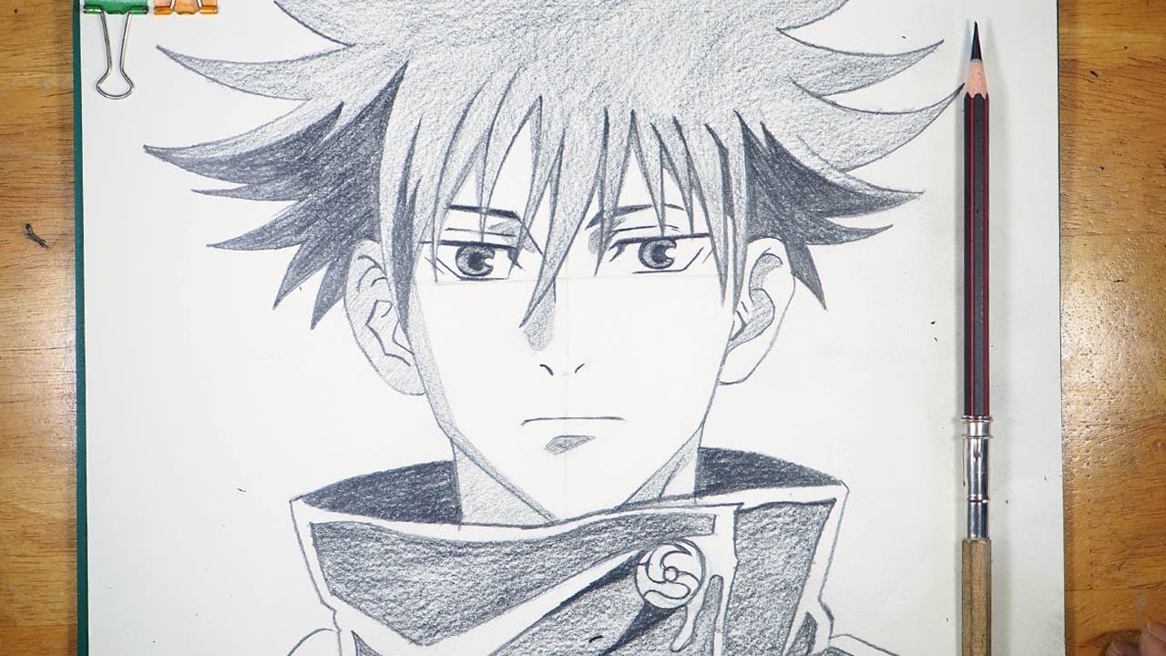Anime Drawing | How to Draw Megumi Fushiguro | Jujutsu Kaisen Drawing ...