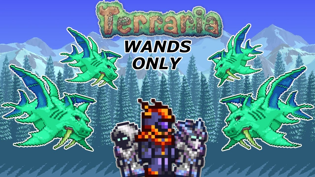 Can I Beat MASTER MODE Terraria With WANDS ONLY? - YouTube