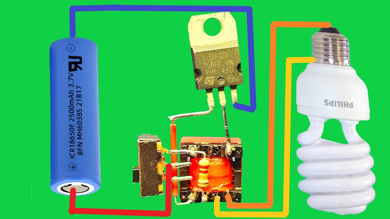 How to Convert Old Cell Phone Charger to Mini Inverter - 3.7 V İn 110 ...
