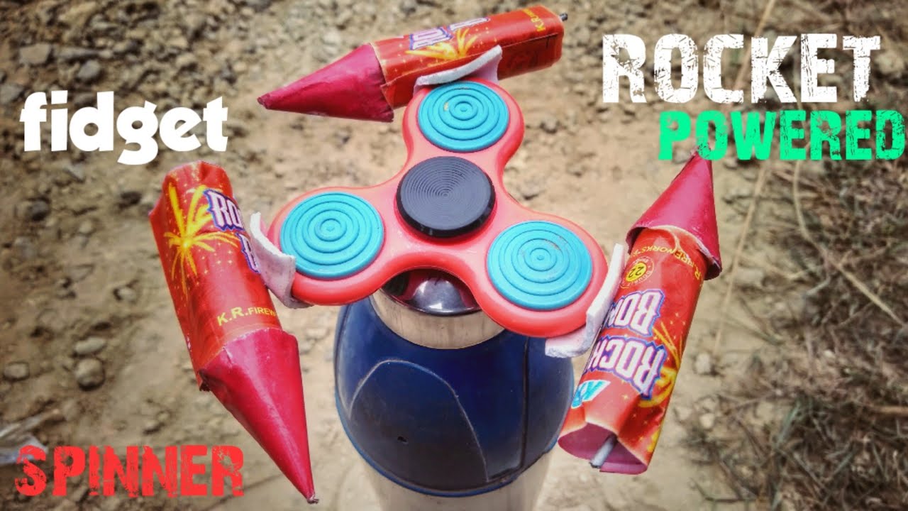 Rocket powered fidget spinner [ 10000rpm speed OMG] हे भगवान इतना तेज ...