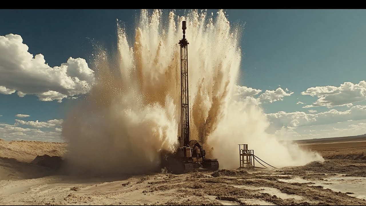 "Watch Water Explode from the Earth: The Power of Well Drilling!" - YouTube