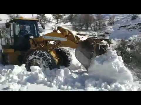 karla mücadele köy yolları açma çalışmaları #greyder  #grader #loader