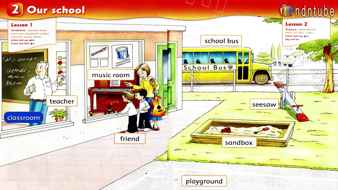 FIRST FRIENDS 2 UNIT 2 OUR SCHOOL 1of4 - YouTube