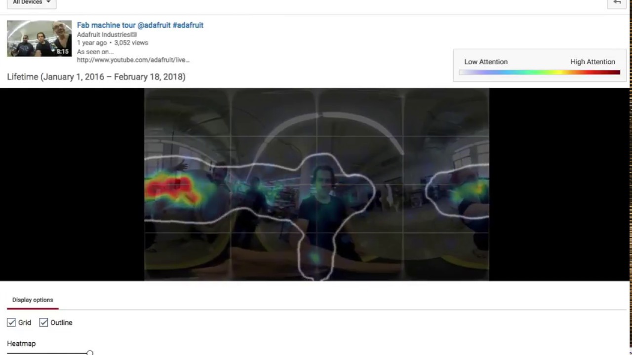 360 heatmap feature on @youtube @adafruit #adafruit - YouTube