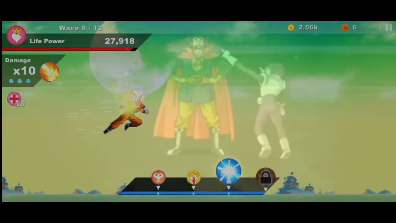 saiyan goku tap super z pt 6 - YouTube