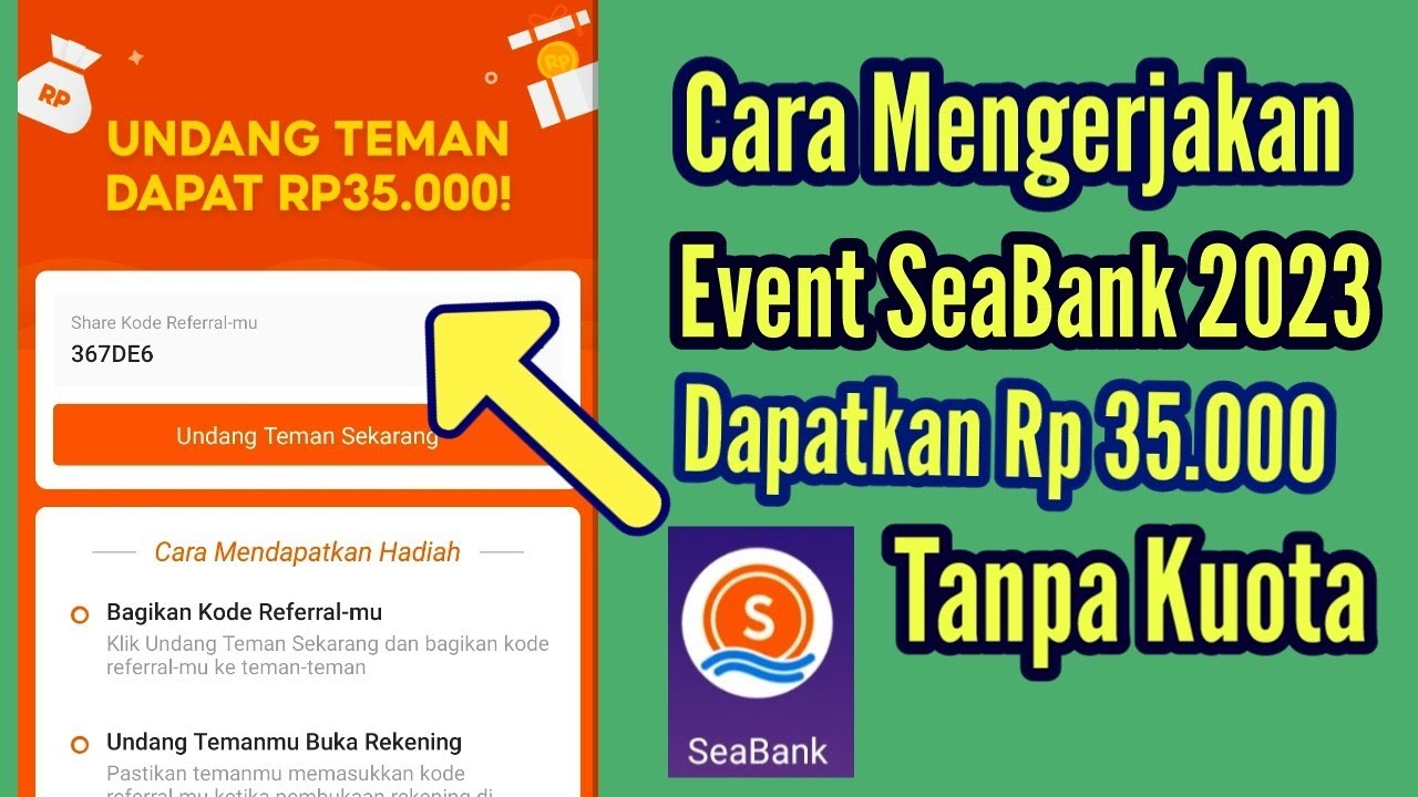Cara Mengerjakan Event Aplikasi SeaBank 2023‼️Dapatkan Rp 35 RIBU Tanpa ...