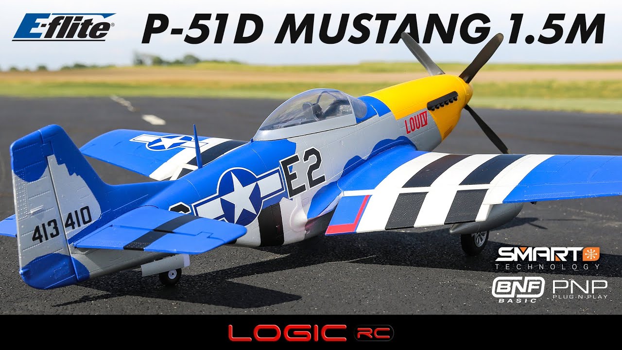 E-Flite P-51D Mustang 1.5m - YouTube