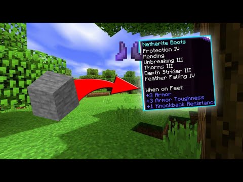 Minecraft but stone drop op items || minecraft stone drop op loot # ...