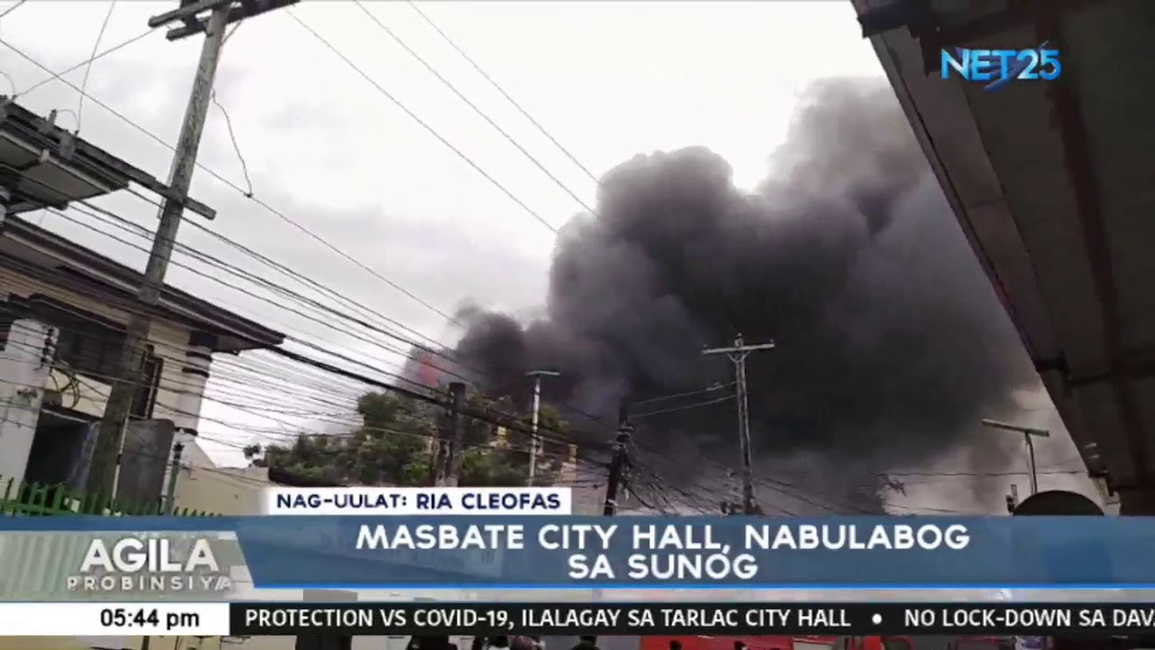 Masbate City Hall, nabulabog sa sunog - YouTube