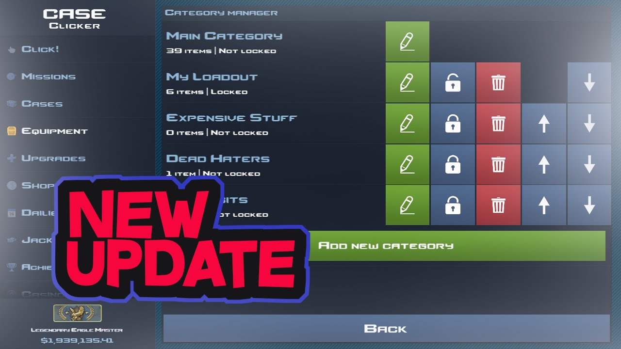 NEW CASE CLICKER UPDATE (Makes Game Run FASTER) - YouTube