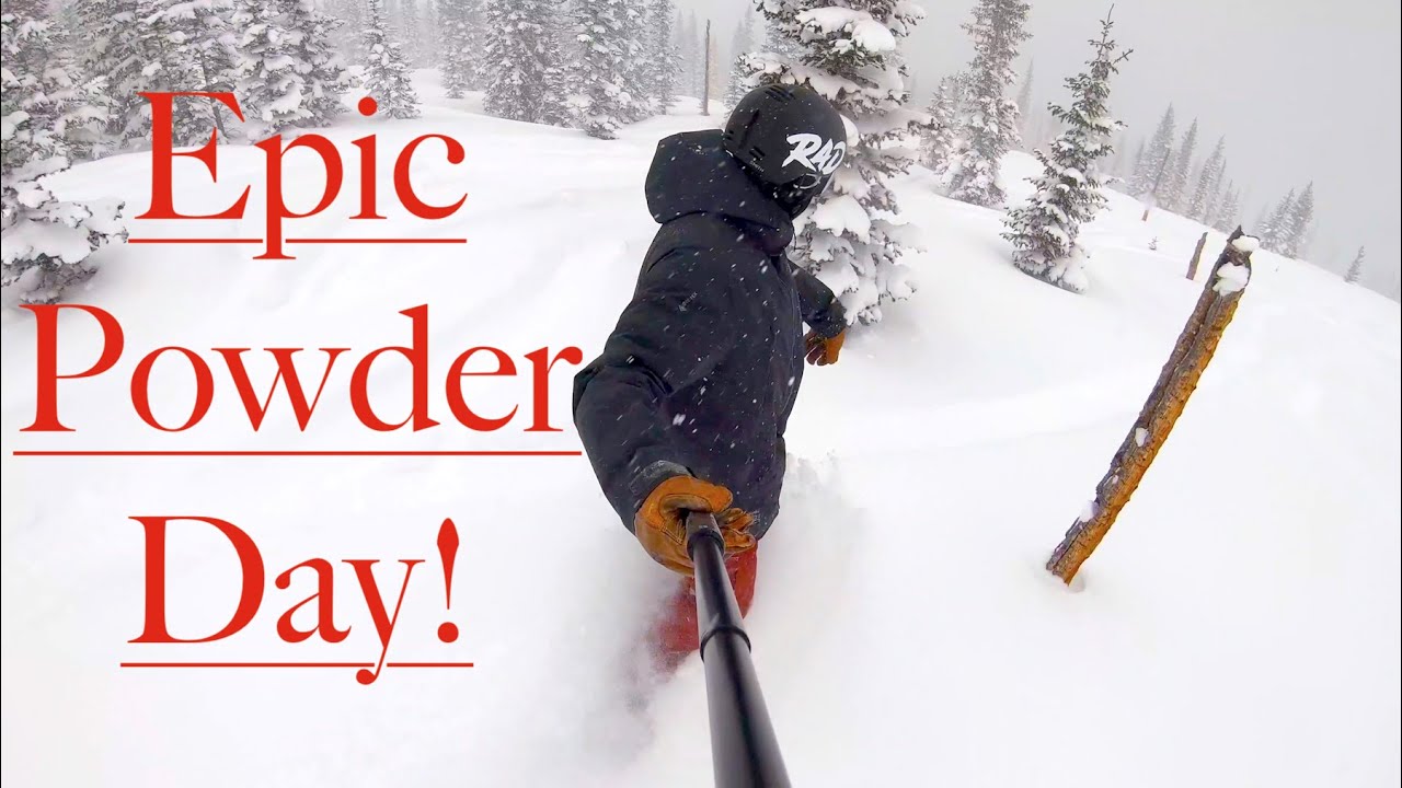 Snowboard Rider Snowboarding Powder In Aspen Colorado! - YouTube