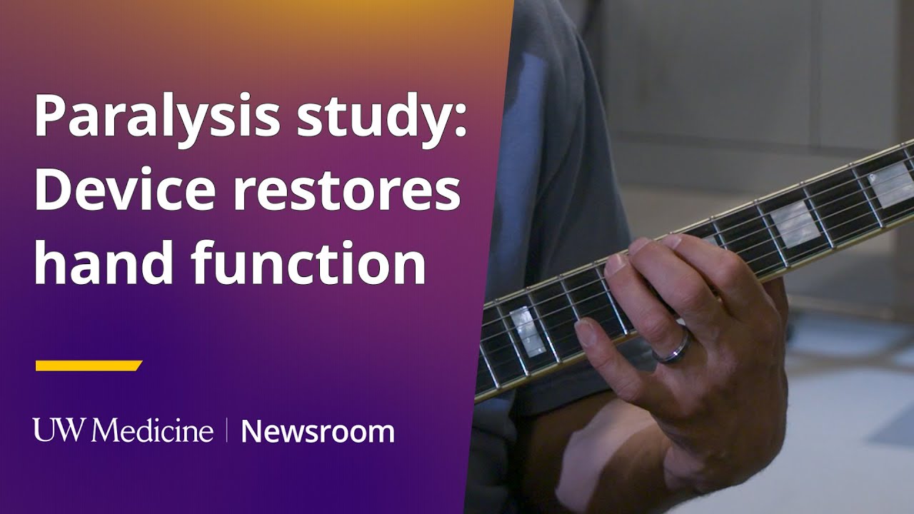Paralysis study: device returns hand function - YouTube