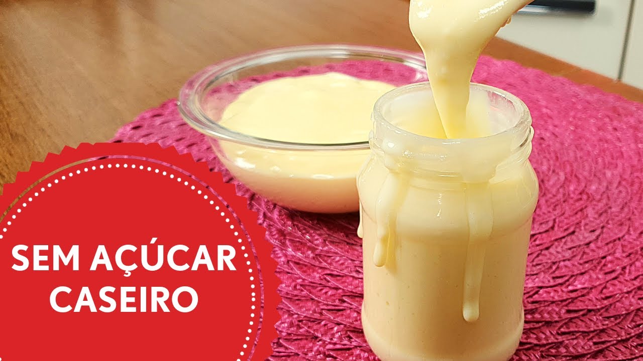 LEITE CONDENSADO SEM AÇUCAR CASEIRO! Alternativa DIET - YouTube