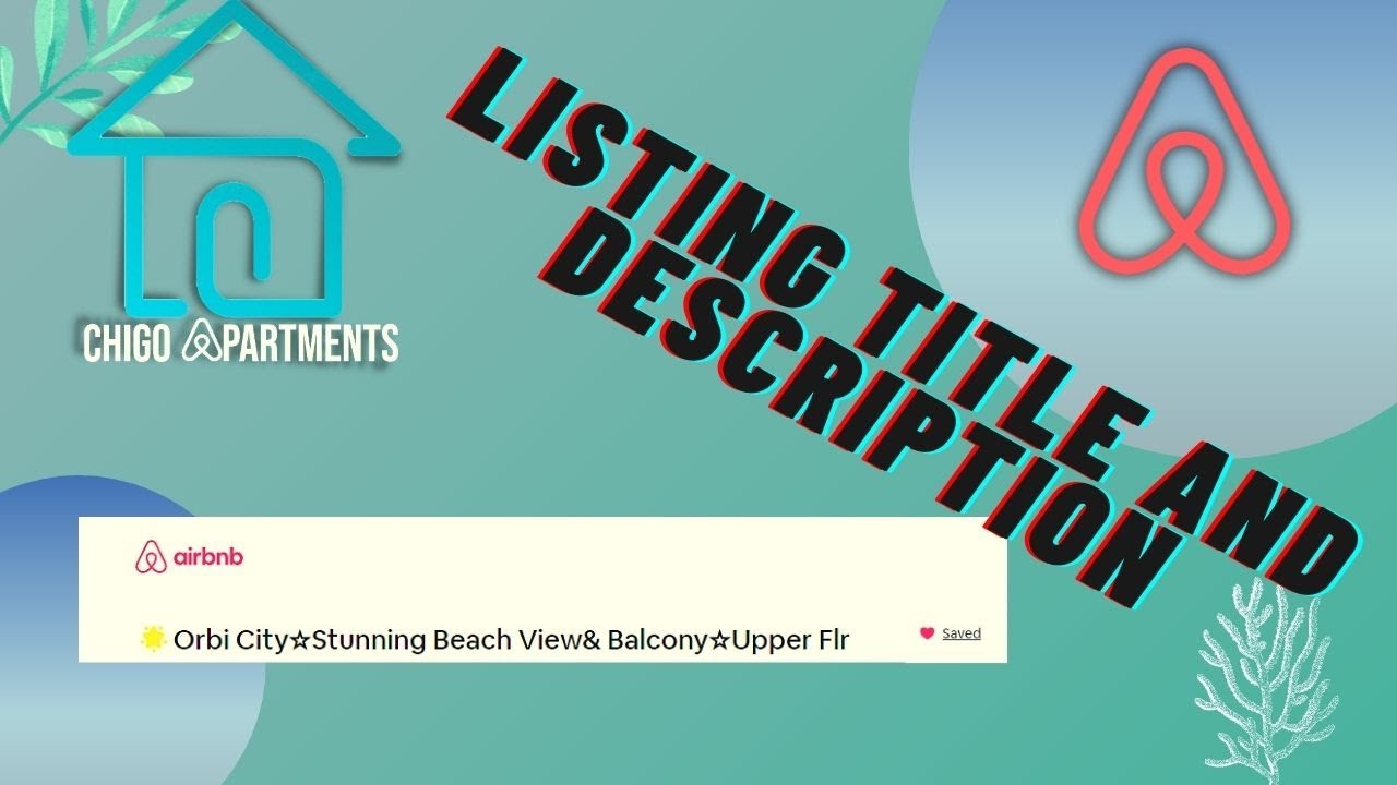 Title and Description [Airbnb Listing guide part 1] - YouTube