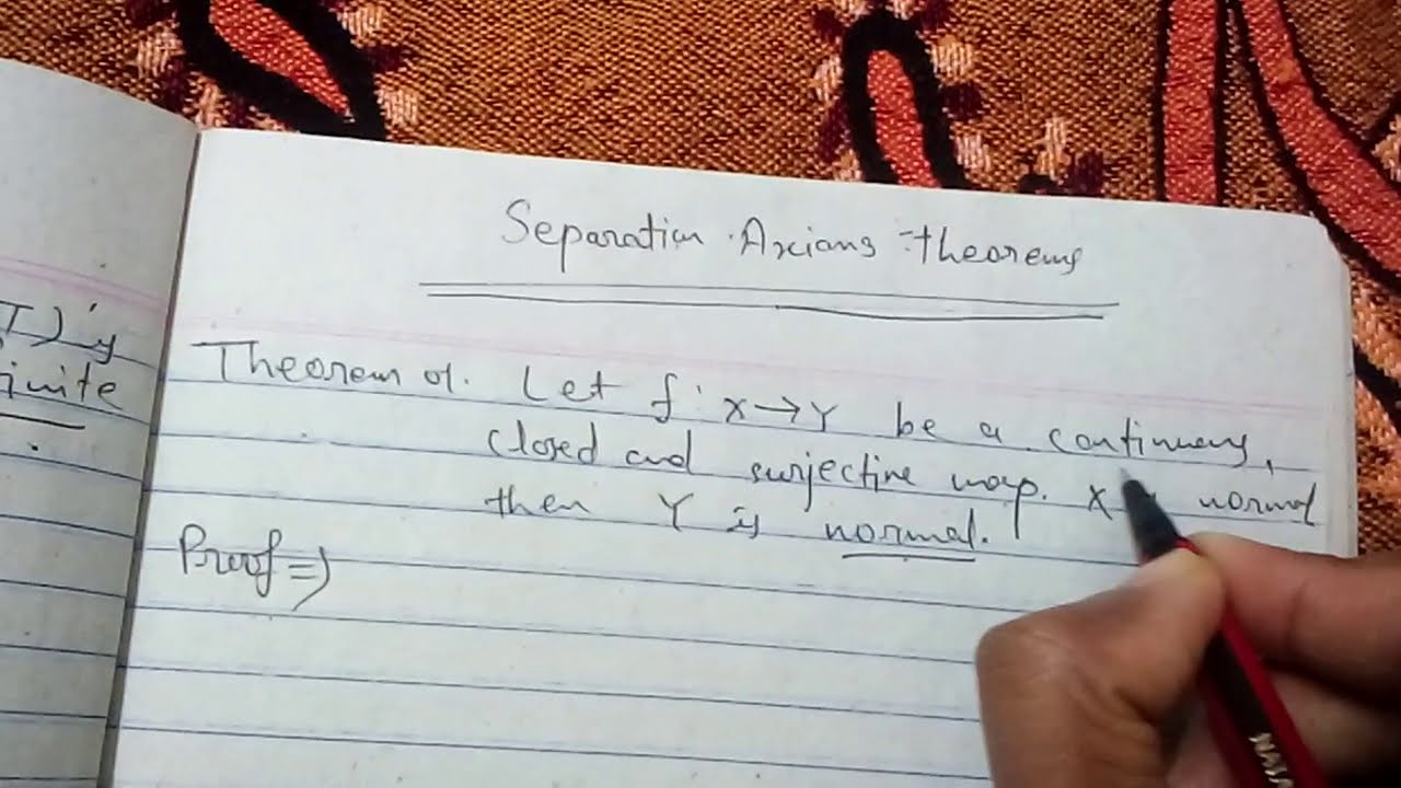 Separation axioms theorems part - 7 / Topology / Maths - YouTube
