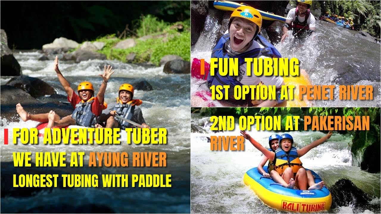 Bali River Tubing Tour | Ayung River, Penet River, Pakerisan River ...