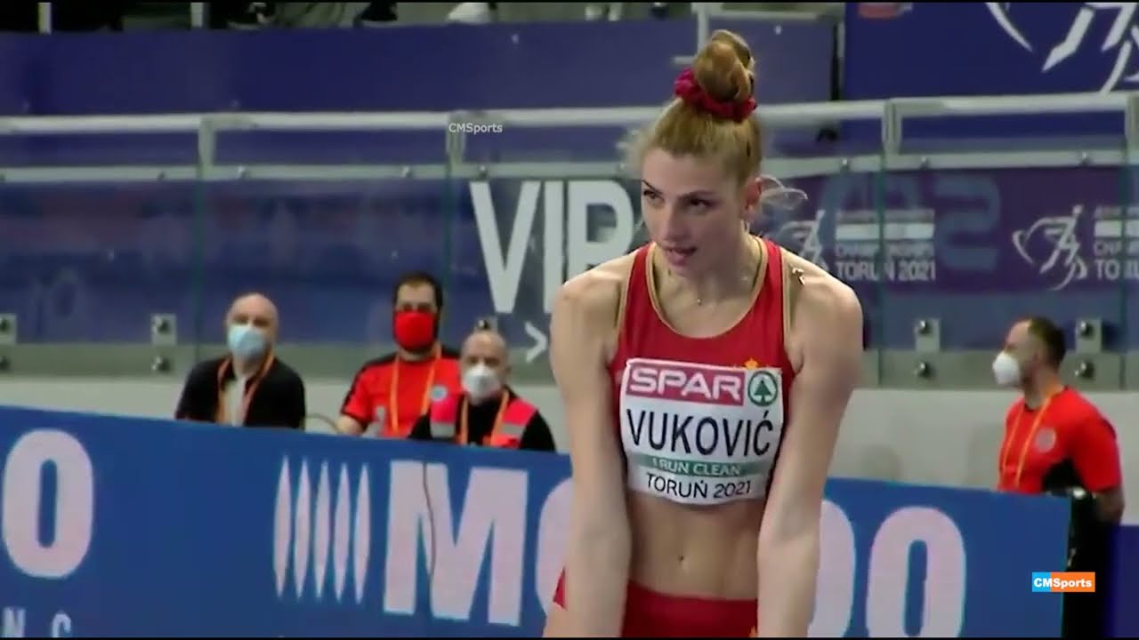 Marija Vukovic - High Jump l EIC Championships - YouTube