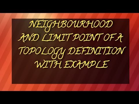 NEIGHBOURHOOD || LIMIT POINT OF A TOPOLOGY | DEFINITION WITH EXAMPLE - YouTube
