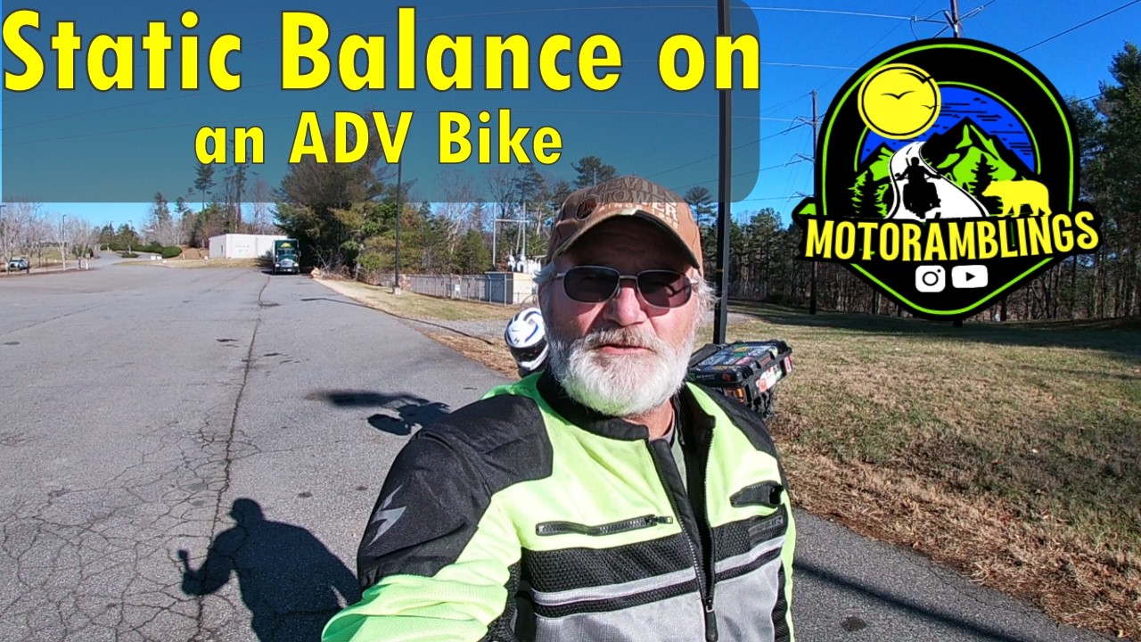 Practicing balance for ADV Riding - YouTube