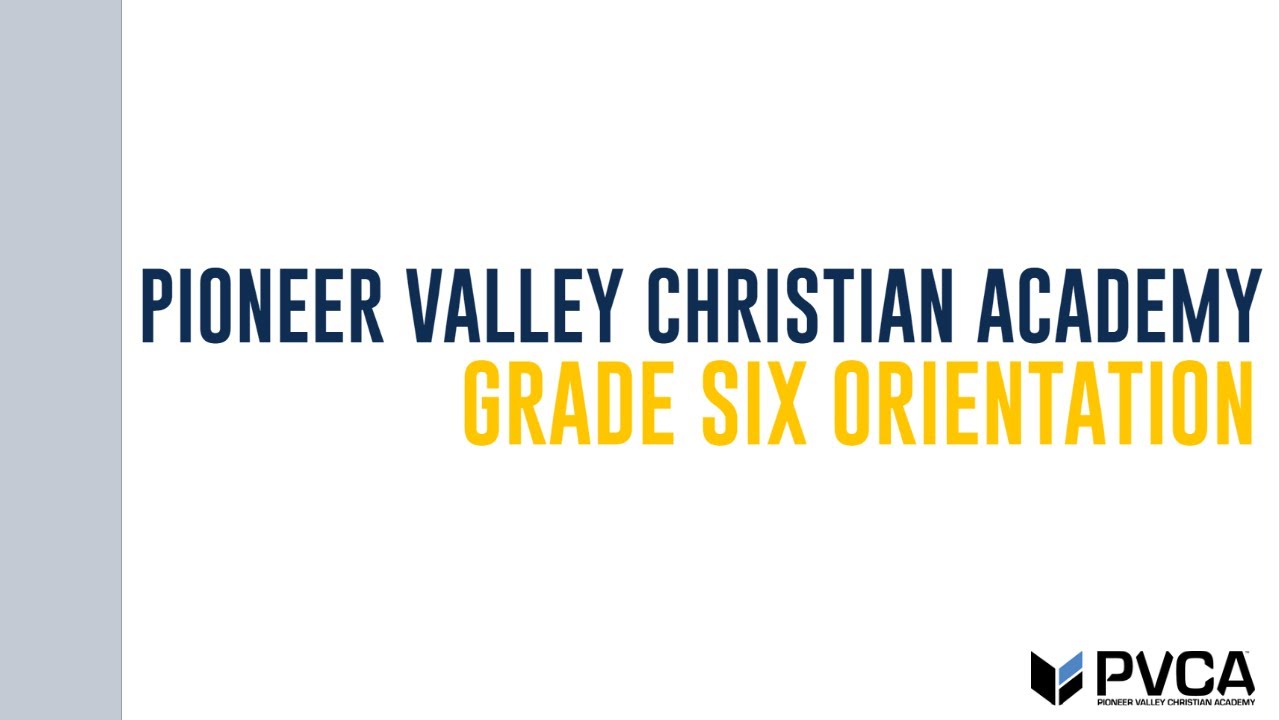 2021 PVCA Middle School Orientation - YouTube