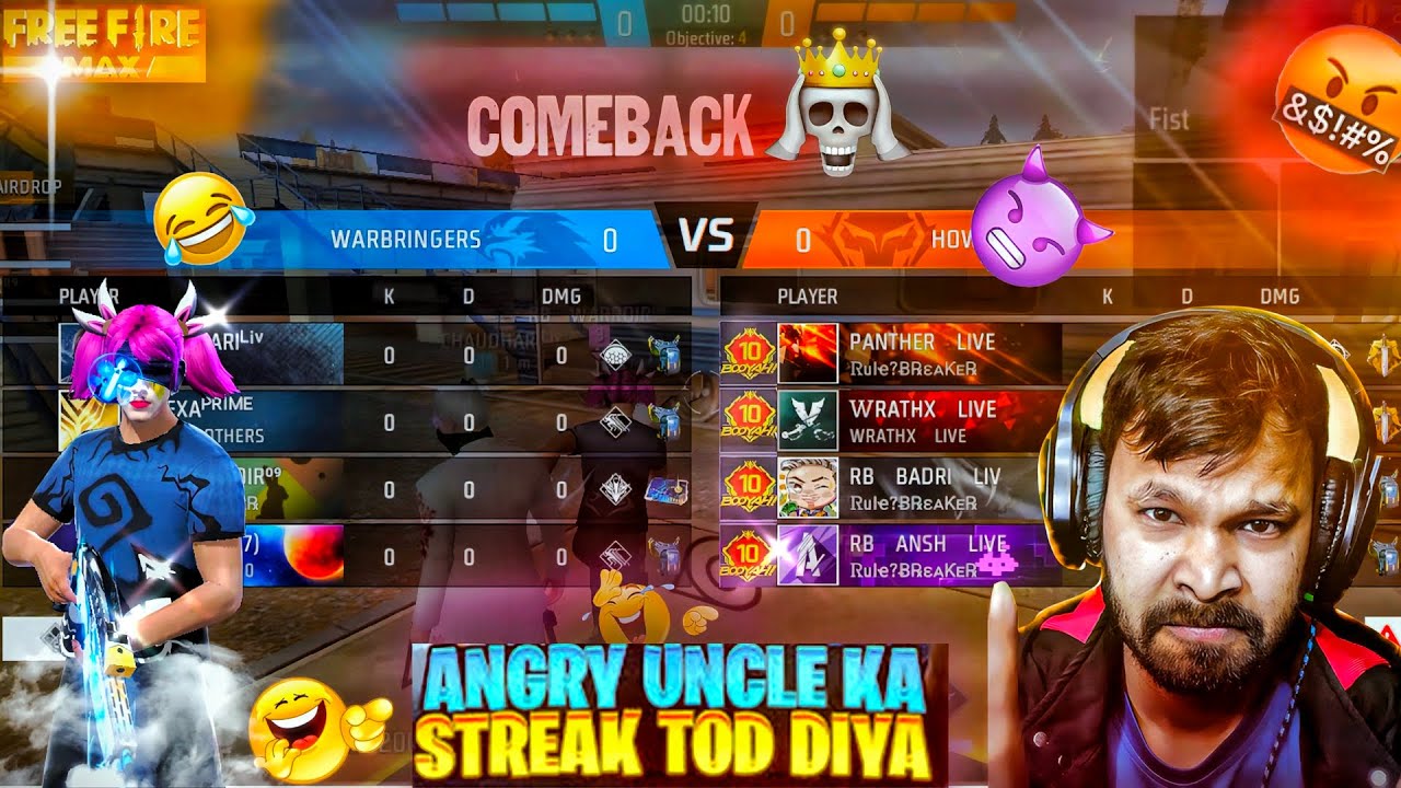 FIGHTING ⚔️ WITH ANGRY UNCLE@RBPANTHER1 😠 0-3 / 4-3 🤯 Unexpected Come ...