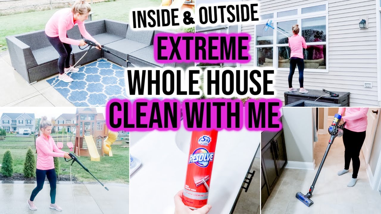 NEW! EXTREME WHOLE HOUSE CLEAN WITH ME 2020 | ALL DAY SPEED CLEANING ...