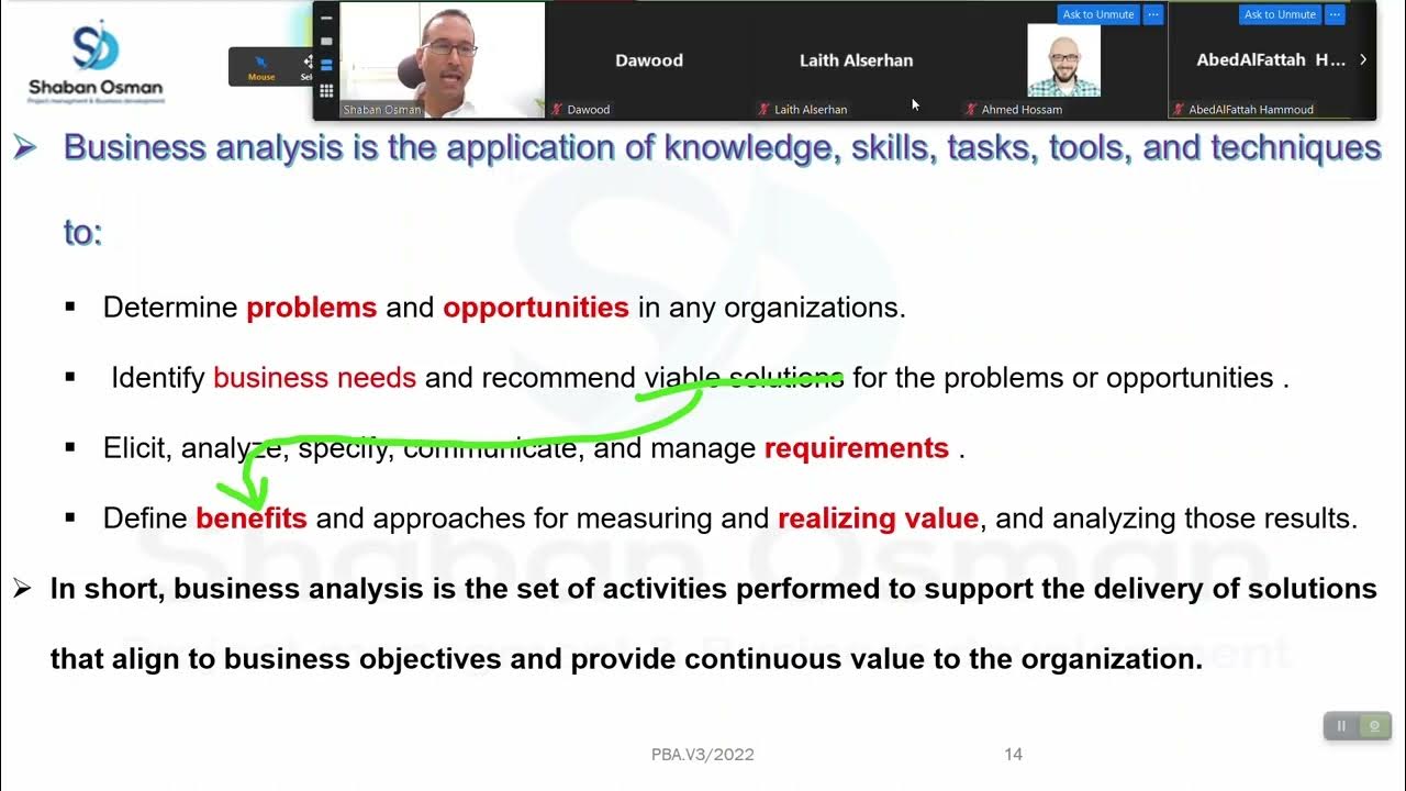 |PMI PBA |Introduction part two| - YouTube