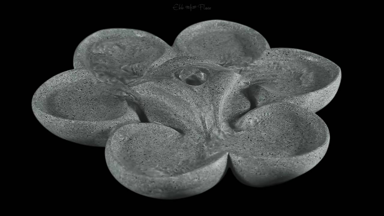 Cornelia in green- a radial Flowform water sculpture/ water feature ...