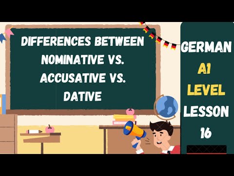 Learn German in English - Level A1 - What is Nominative/Accusative ...