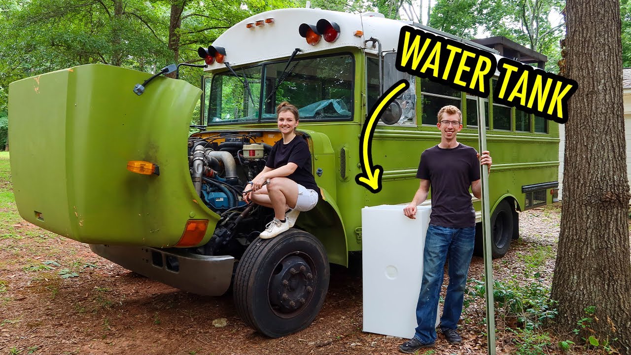 Bus Troubles & Undermount Water Tank Install | SKOOLIE BUILD - YouTube