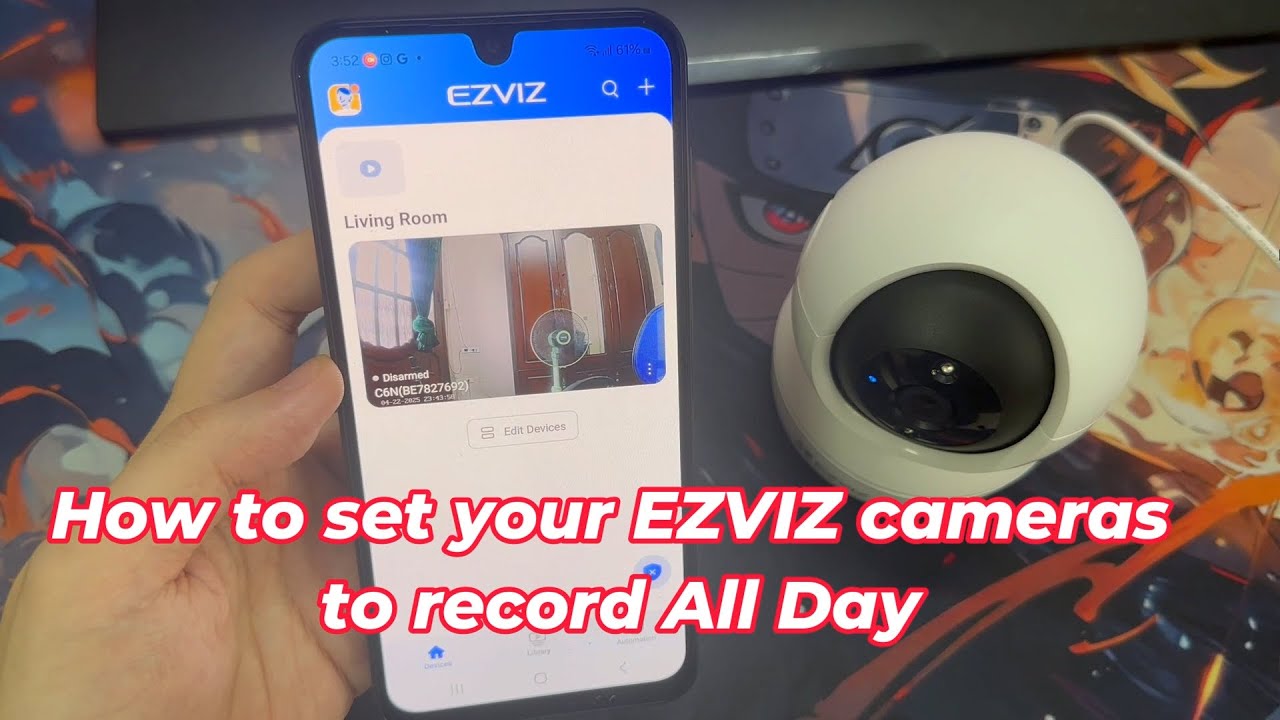 How to set your EZVIZ cameras to record All Day - YouTube