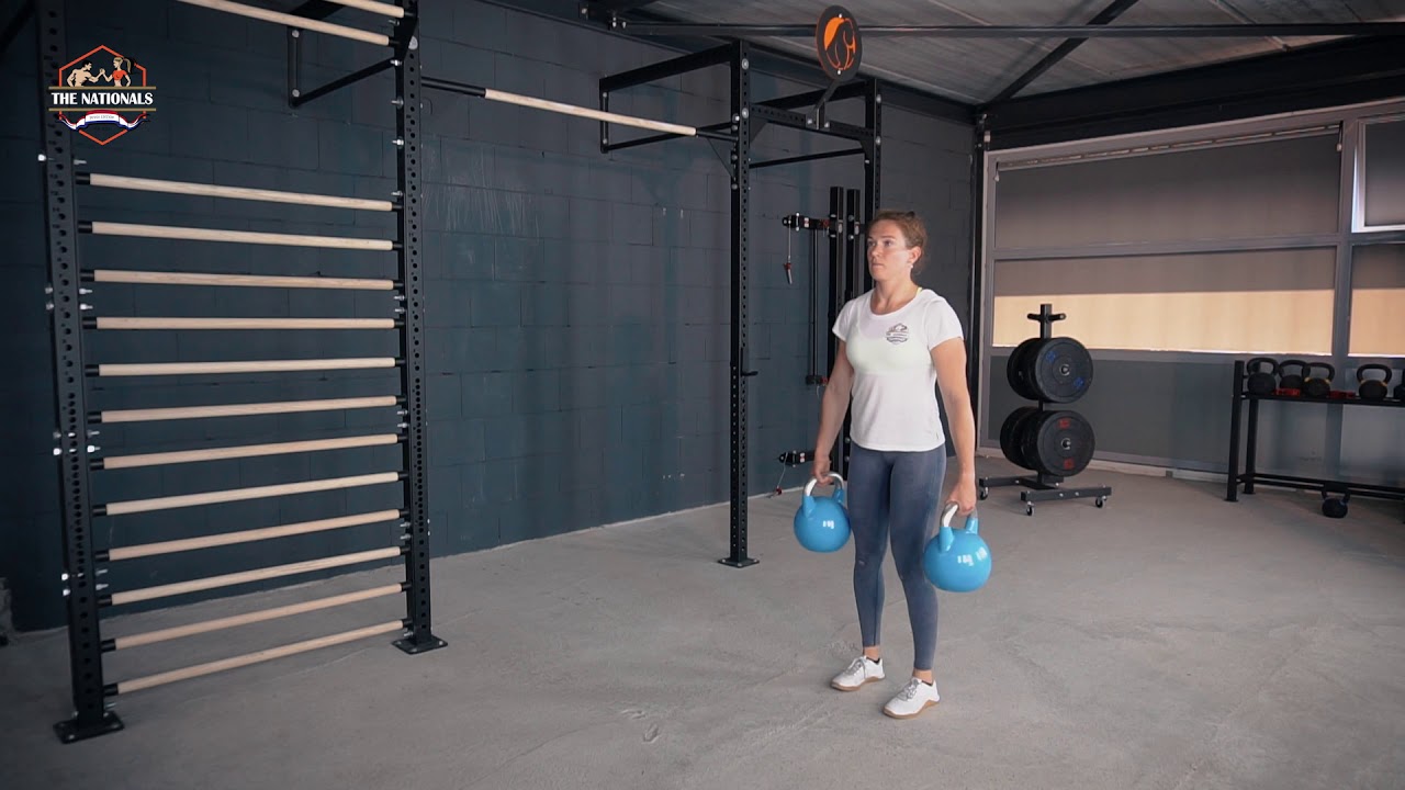 Kettlebell Walking Lunges - Farmer Hold - YouTube