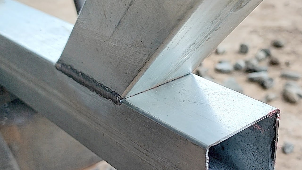very few know, how to weld narrow angles of galvanized thin metal - YouTube