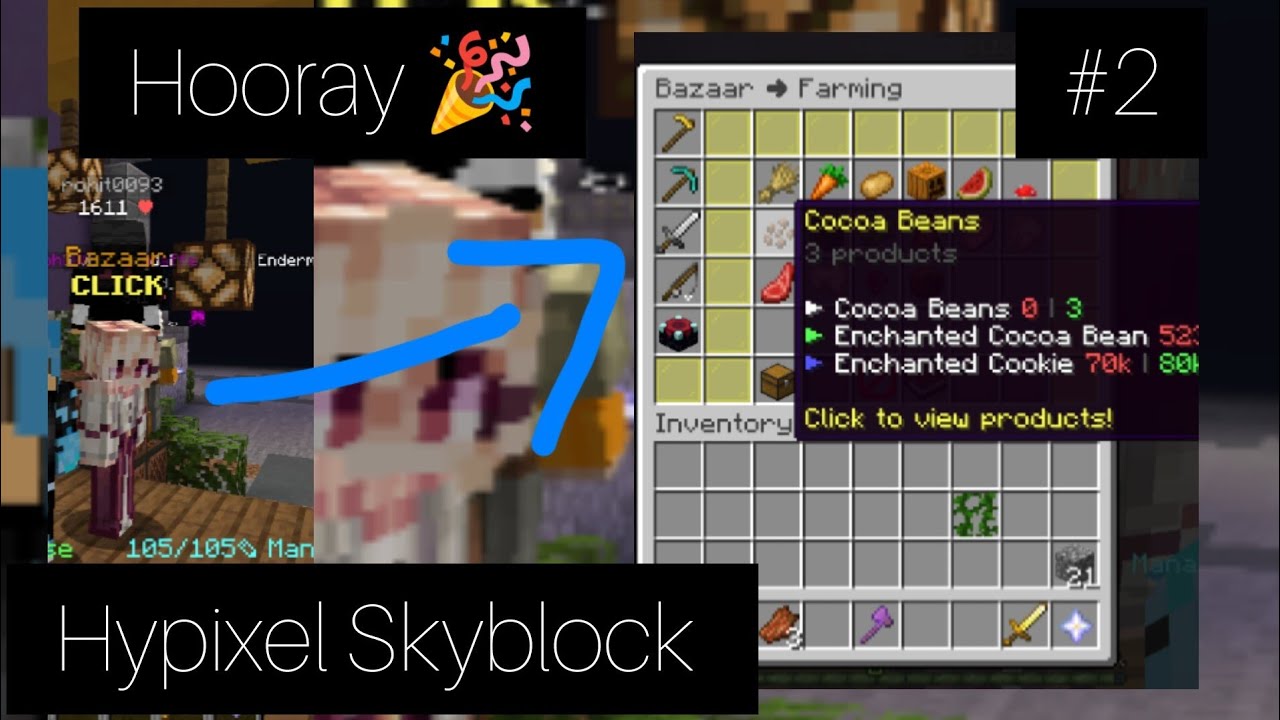 I unlocked Bazar. Hypixel Skyblock. PT-2 #minecraft #gaming - YouTube
