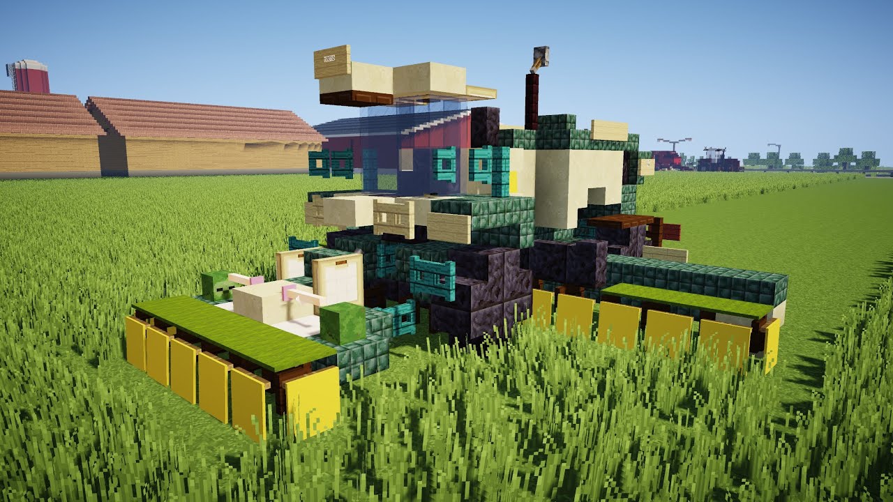 Minecraft Krone Self Propelled Mower Tutorial | BiG M 450 - YouTube