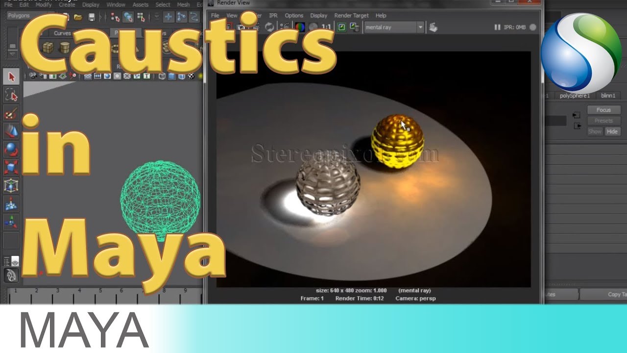 Caustics in Maya - YouTube