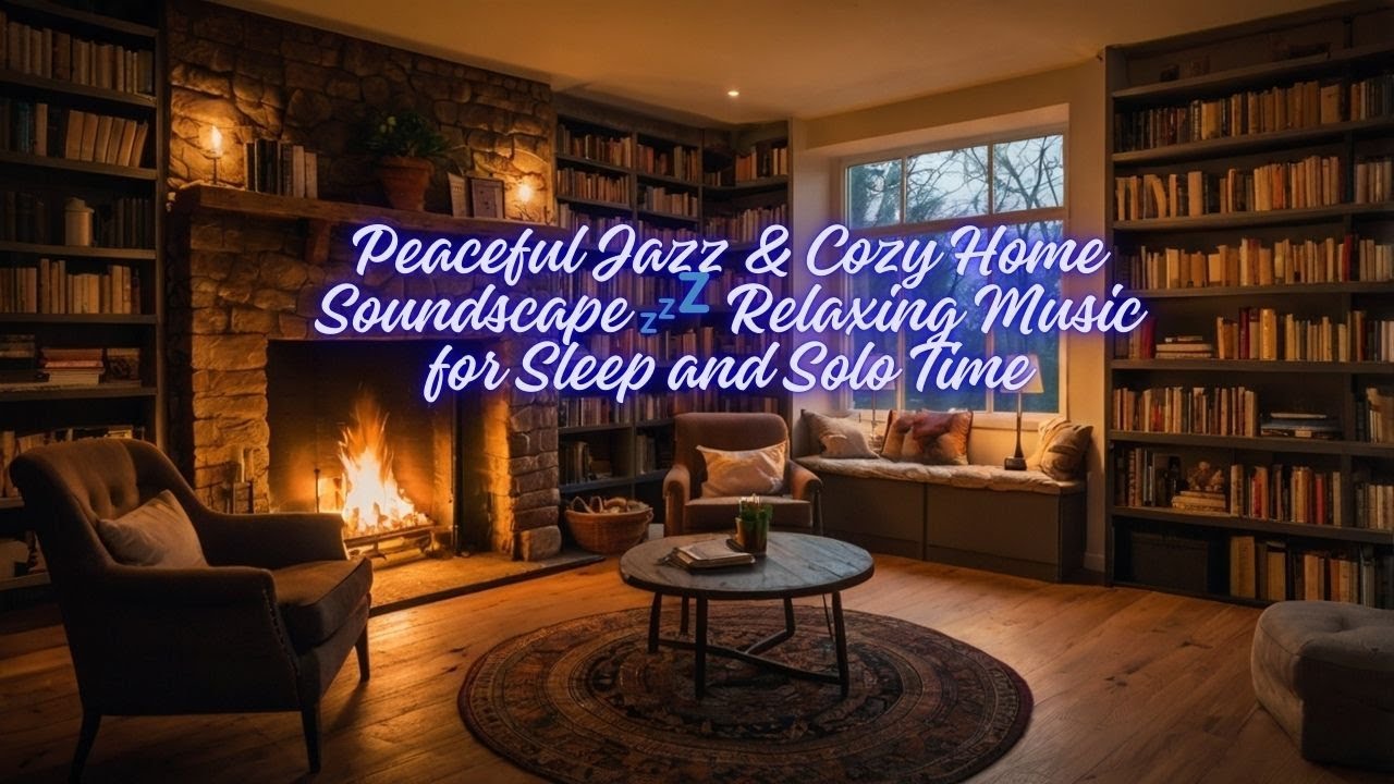 Peaceful Jazz & Cozy Home Soundscape 💤 Relaxing Music for Sleep and ...