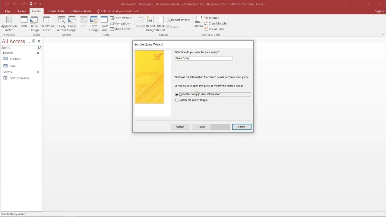 MS Access - Queries without SQL - YouTube