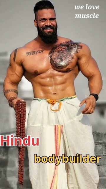 HIndu Bodybuilder VS MUslim Bodybuilder 👍🏻😱 #shorts #bodybuilding # ...