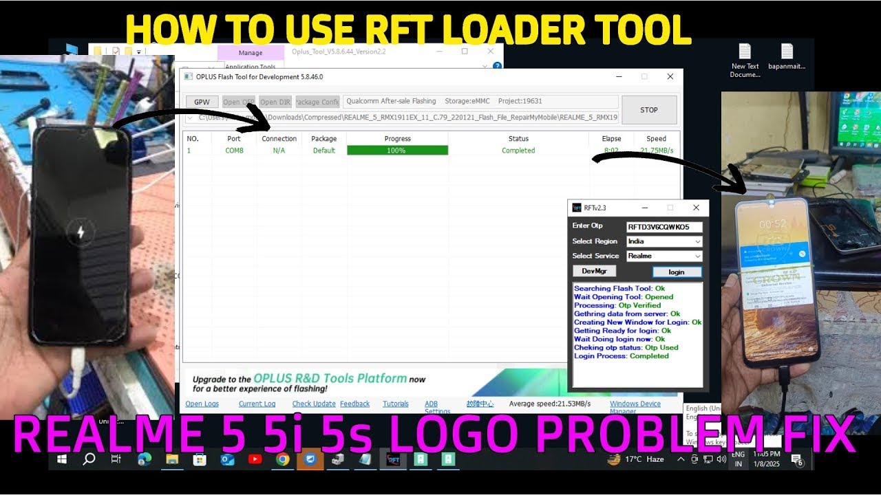 HOW TO USE RFT LOADER OTP TOOL || REALME 5 5I 5S LOGO PROBLEM FIX - YouTube