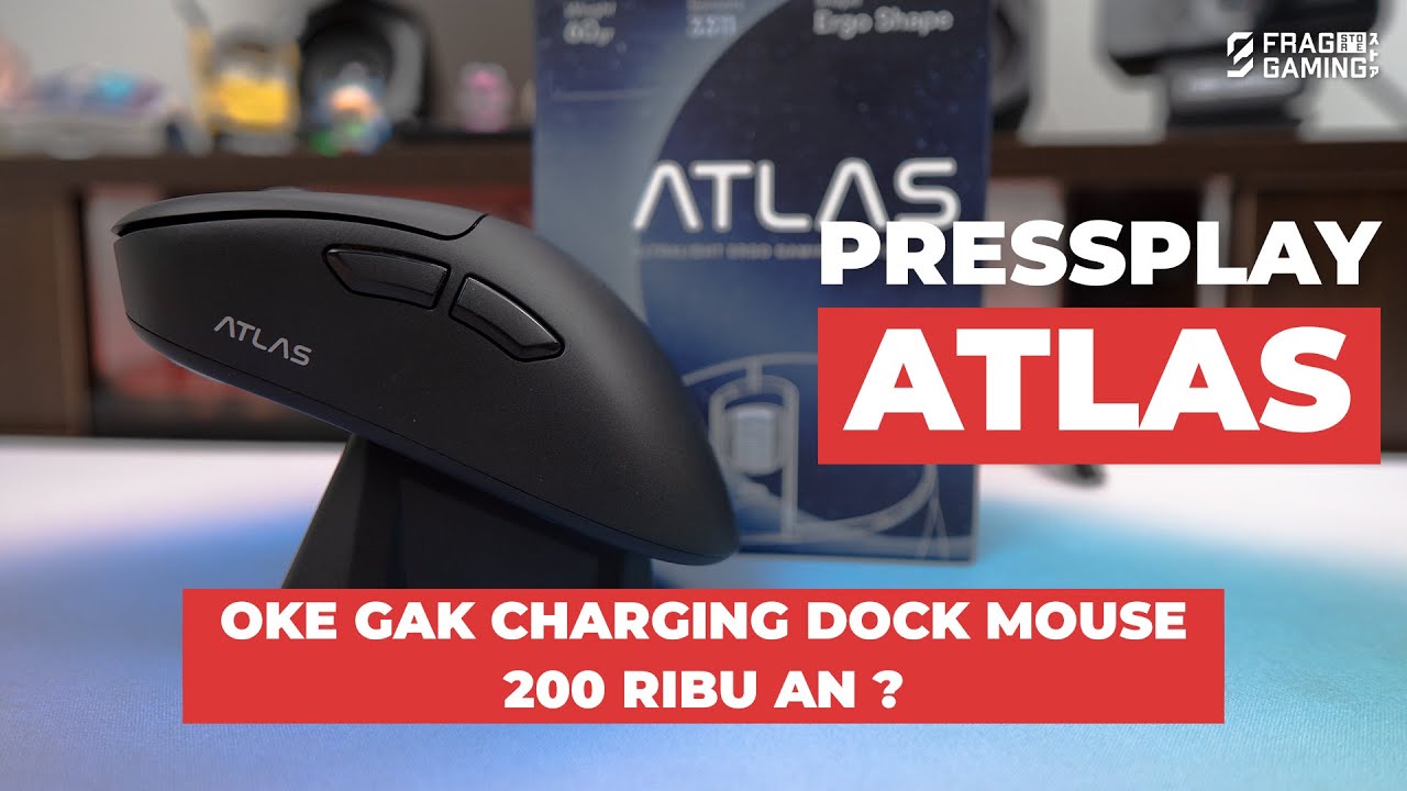CHARGING DOCK 200 RIBU AN ? Pressplay Atlas Gaming Mouse 😎 - YouTube