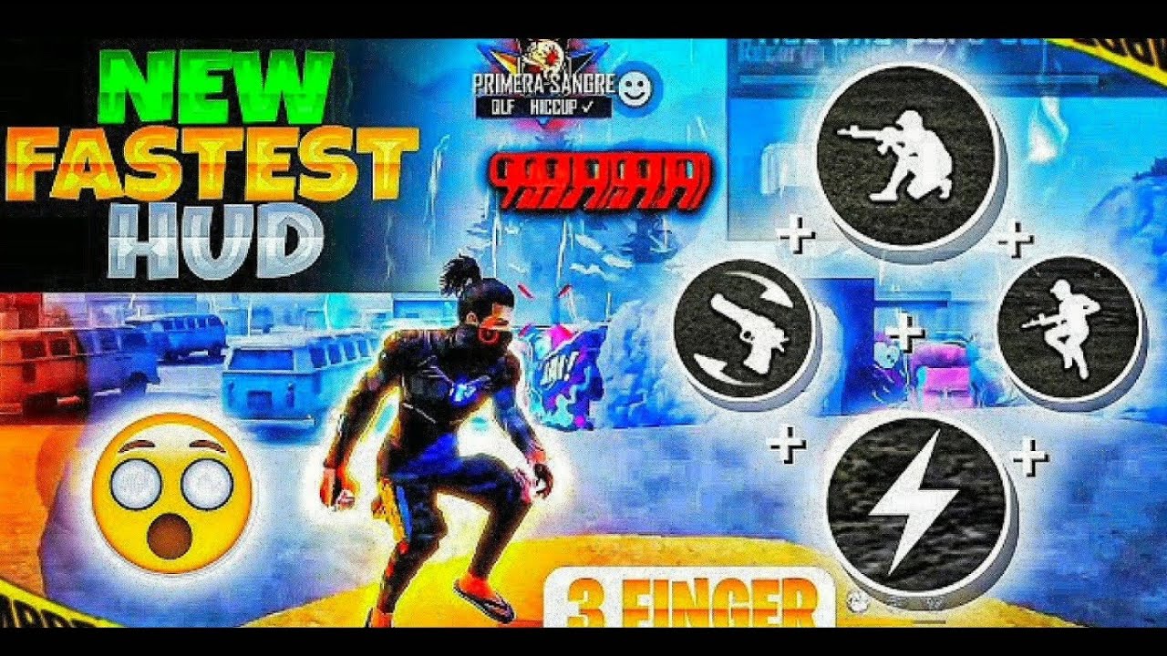 TOP 3 BEST CUSTOM HUD FREE FIRE 3 FINGER CLAW🥶 | BETTER THAN PC PLAYERS ...