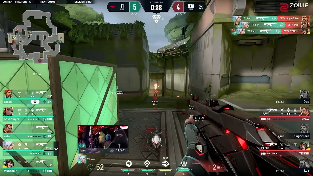 T1 Ban insane ACE against ZETA DIVISION | VCT Pacific - YouTube