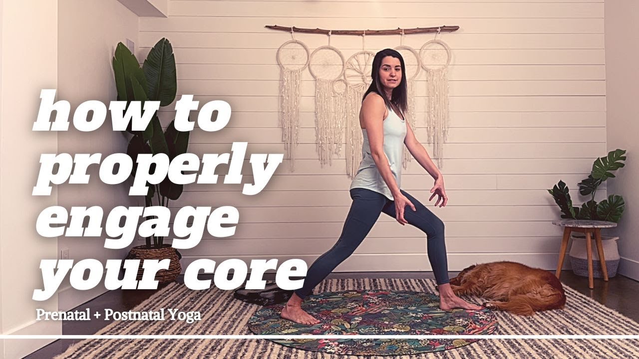 How to engage your core in yoga with split legs - YouTube