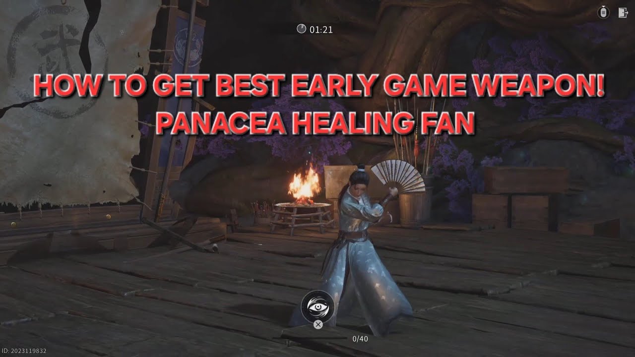 HOW TO GET BEST EARLY GAME WEAPON! UNLOCKING PANACEA HEALING FAN! WHERE ...