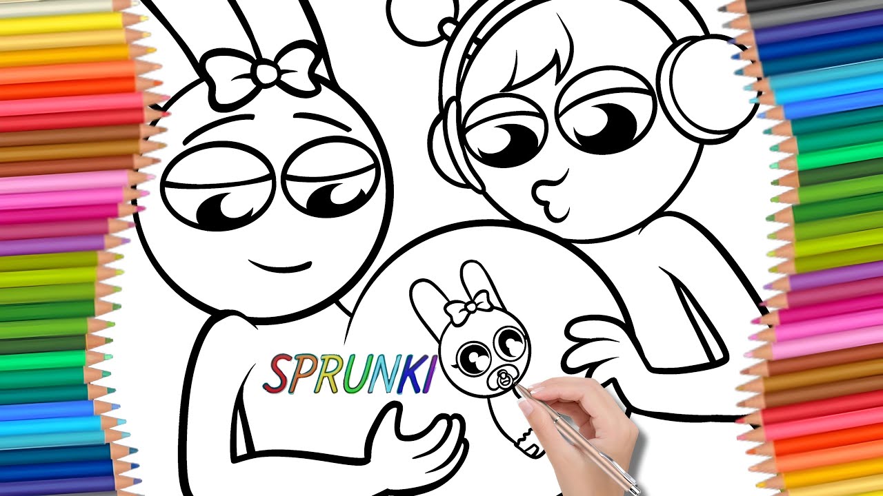 SPRUNKI, But SWAPPED COLORS Love Story Coloring Pages How to Color ...