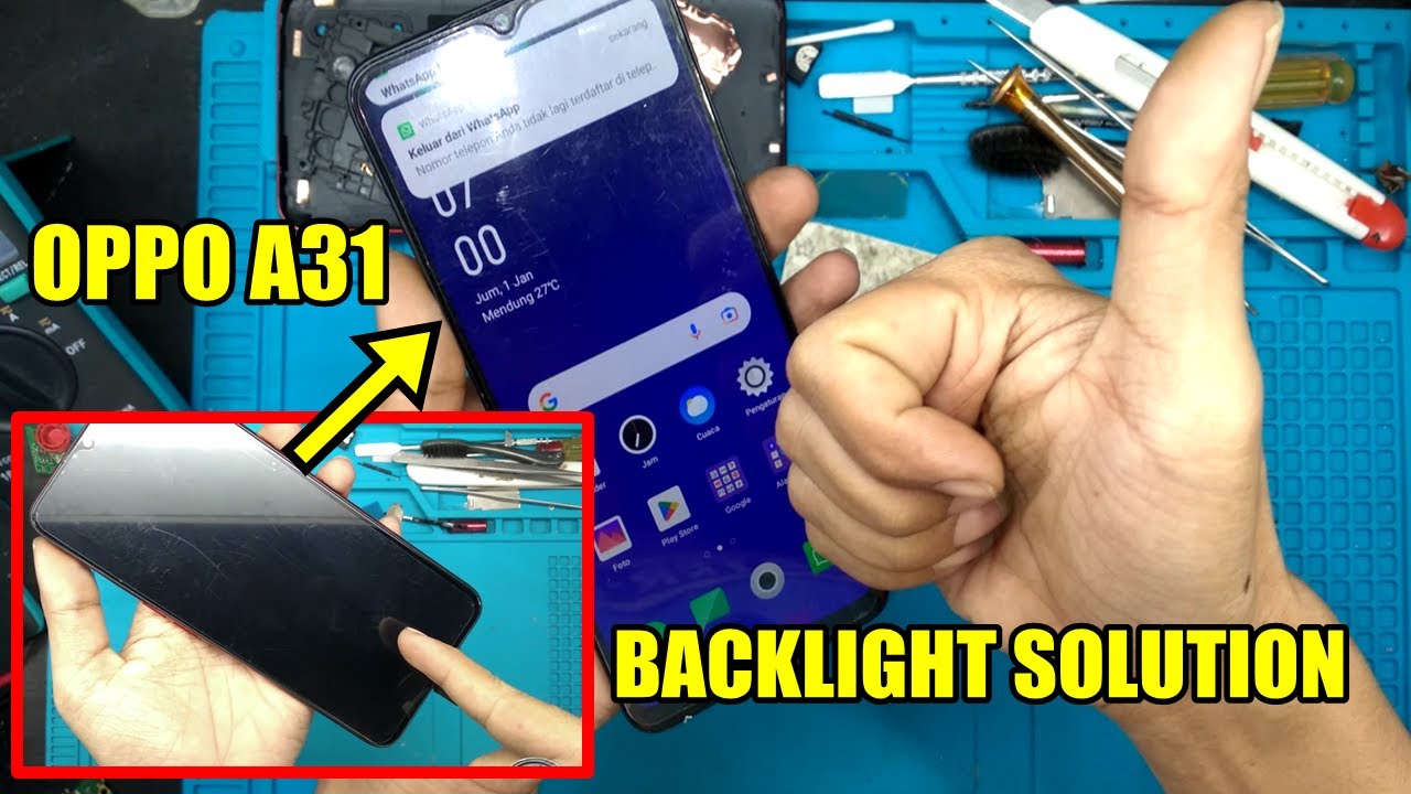 OPPO A31 LAYAR GELAP, LAYAR MATI,LAYAR HITAM,LAYAR TIDAK TAMPIL ...