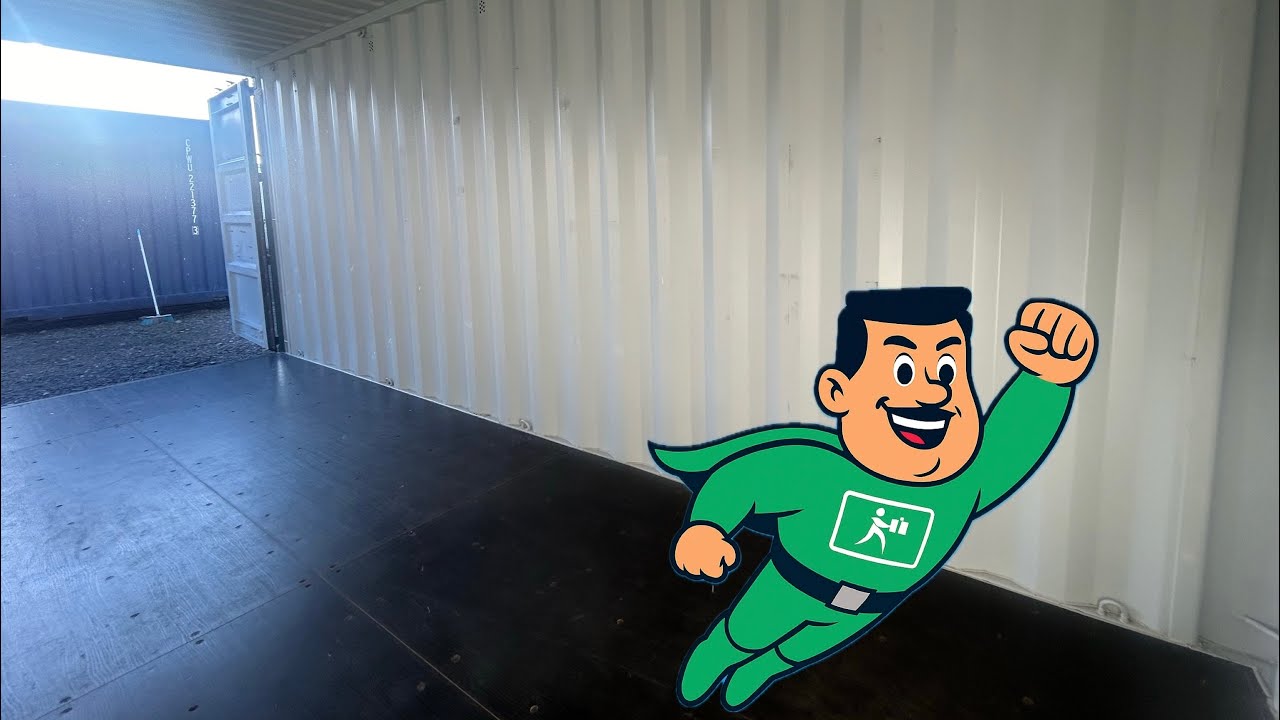 Looking inside a 20 foot storage container unit at Storage Carlisle ...