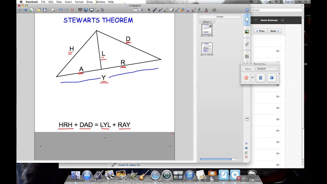 Stewarts Theorem - YouTube